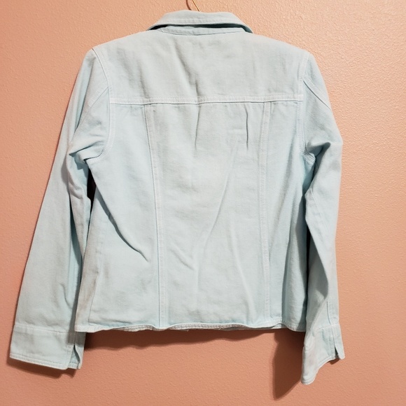 CAbi | Jackets & Coats | Cabi Robins Egg Blue Jean Jacket Size Sml ...